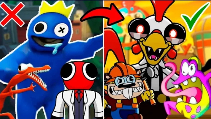 НОВЫЕ РАДУЖНЫЕ ДРУЗЬЯ! МОНСТРЫ КЛАКИ В РОБЛОКС РЕСТОРАНЕ! - Roblox Clucky's Restaurant