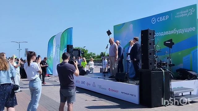 1.06.2024 Зелёная улица, массовый забег перед Ленинским мемориалом с приглашенным гостем.