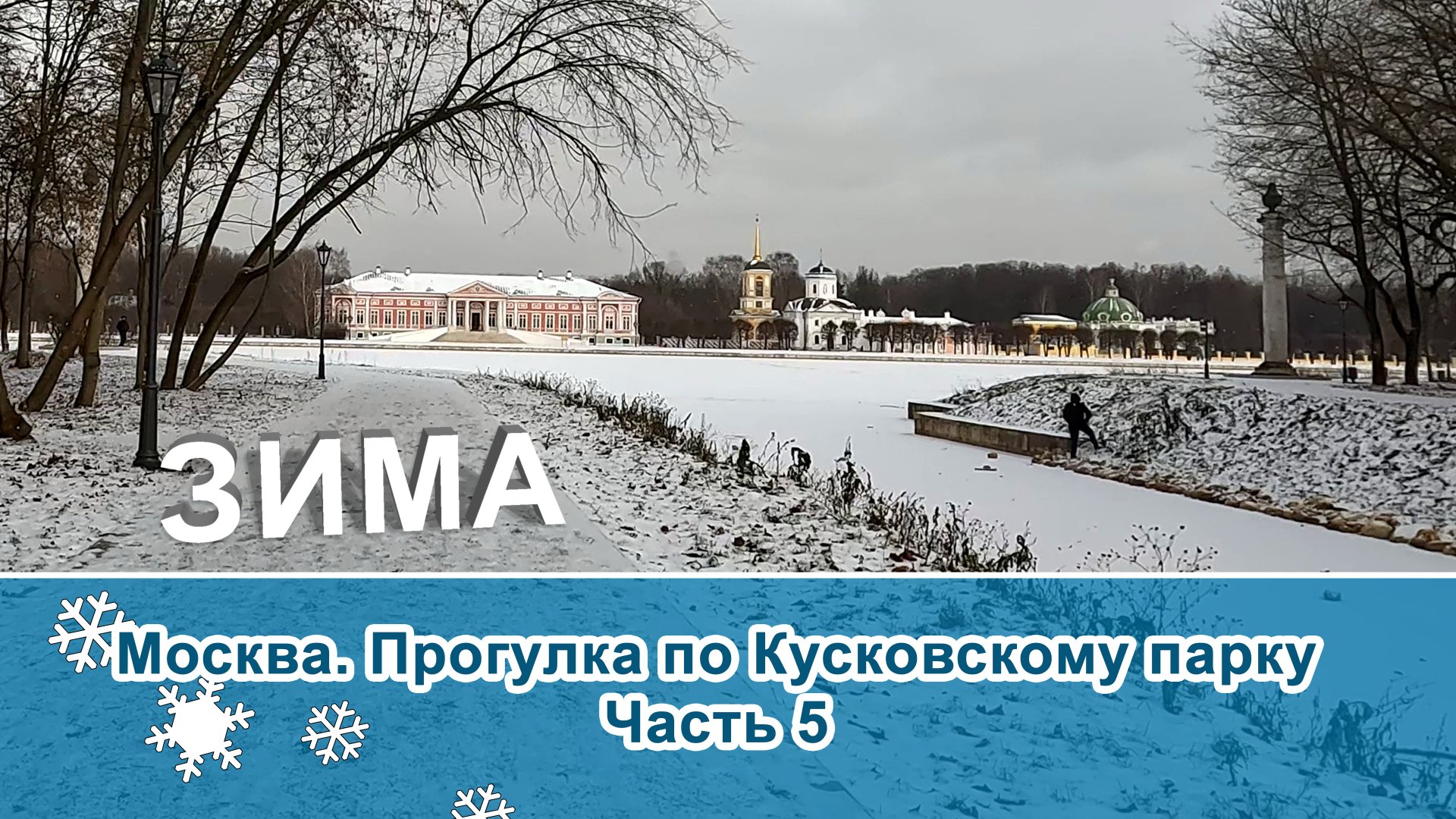 Москва, Кусковский Парк. Часть 5. Зима