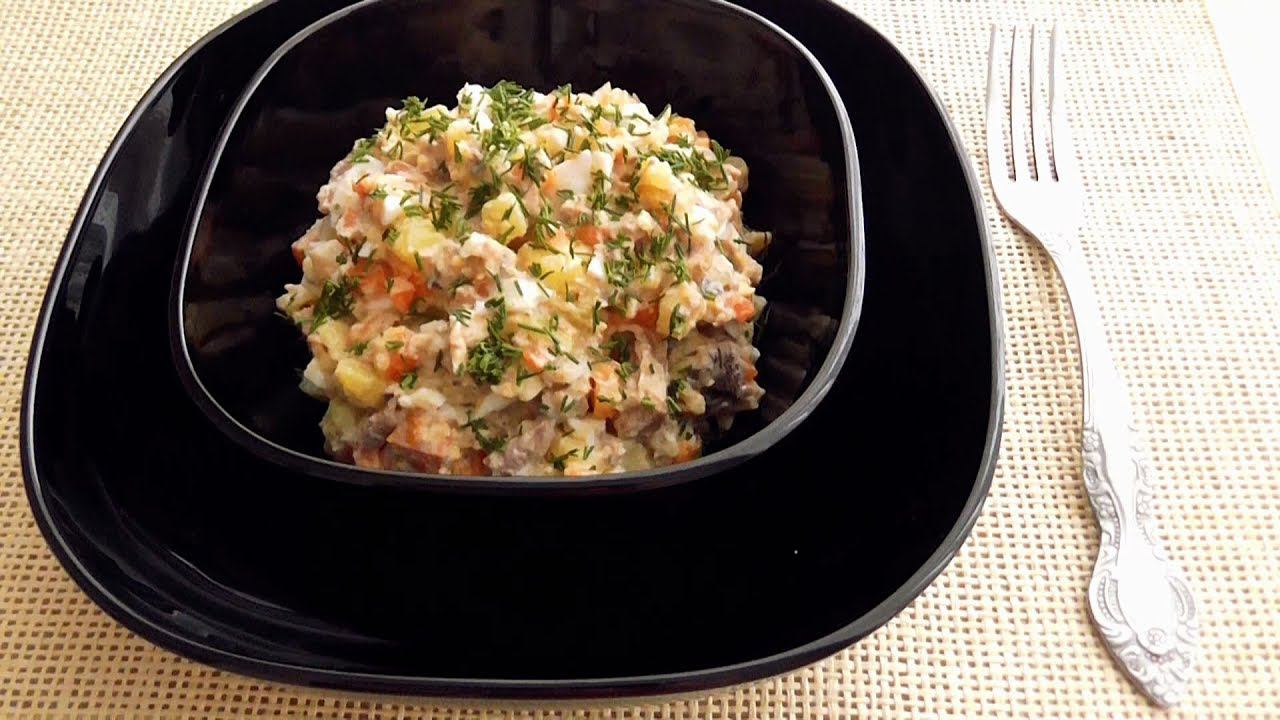 Салат с рыбой "Удивительный"