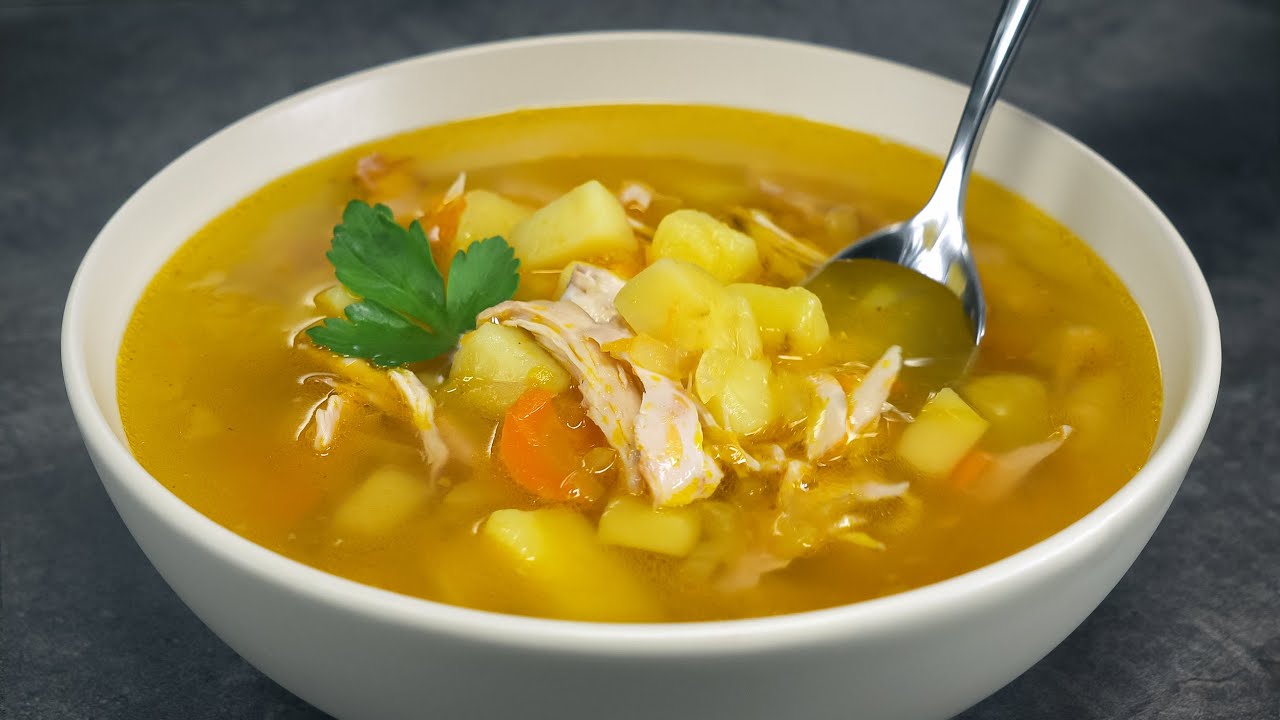 Готовим вкусно и просто! КАРТОФЕЛЬНЫЙ СУП С КУРИЦЕЙ.