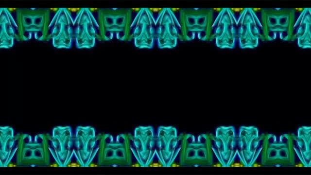 Бирюзовые анимированные узоры для текстовой заставки