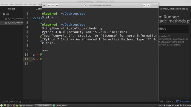 6. ООП  Статические методы и декоратор  static method