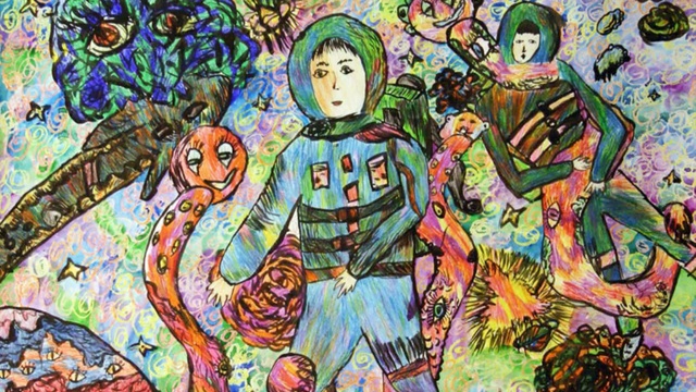 Детские песни и рисунки! С Днём Космонавтики! МЕЖПЛАНЕТНЫЙ КРУИЗЁР!