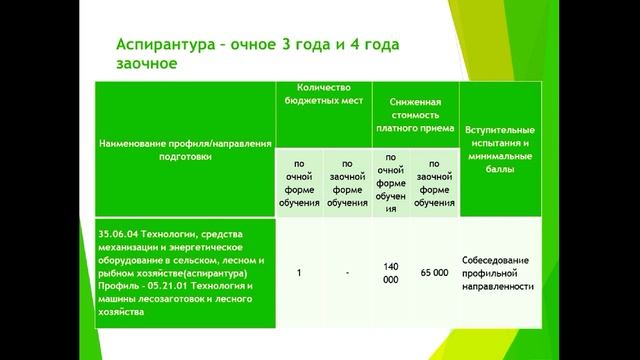 Обращение декана факультета лесного комплекса и землеустройства к абитуриентам