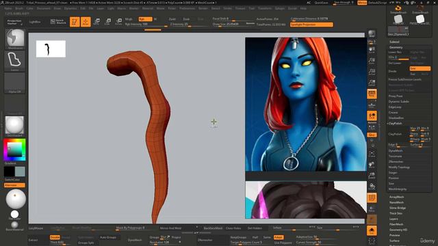 3. Testing Highpoly Strips