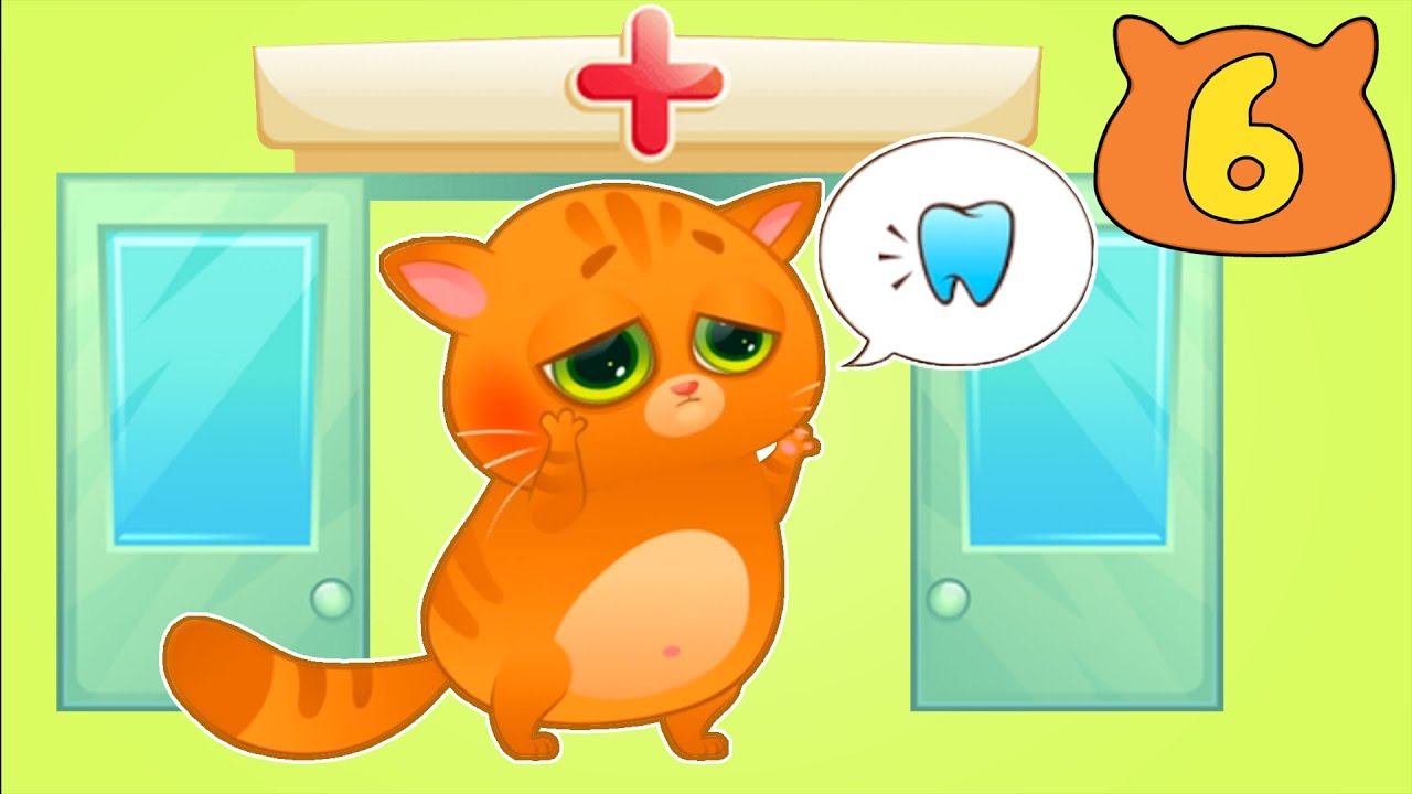 Суровый КОТИК БУБУ №6. У Бубу болит зуб. МУЛЬТИК про котят на канале Хвостик ТВ