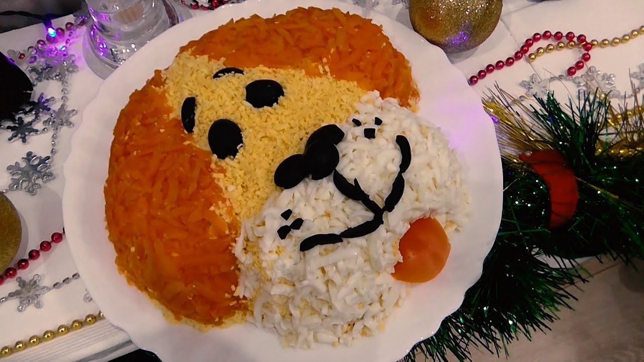 НОВОГОДНИЙ САЛАТ "ДРУЖОК" ЭТО ОЧЕНЬ ИНТЕРЕСНО!