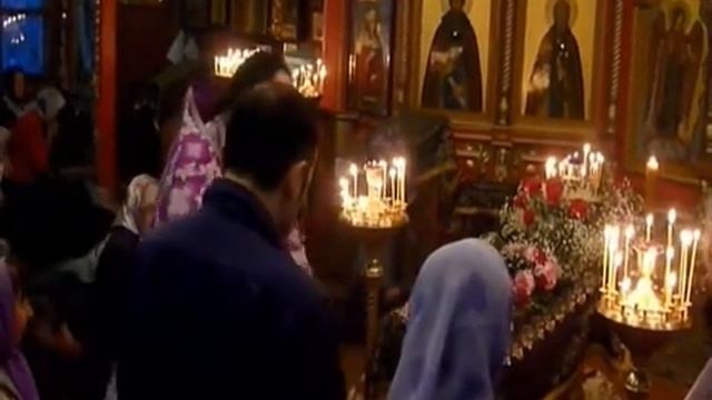 Вынос Креста на всенощном бдении Недели Крестопоклонной (14.03.2015)