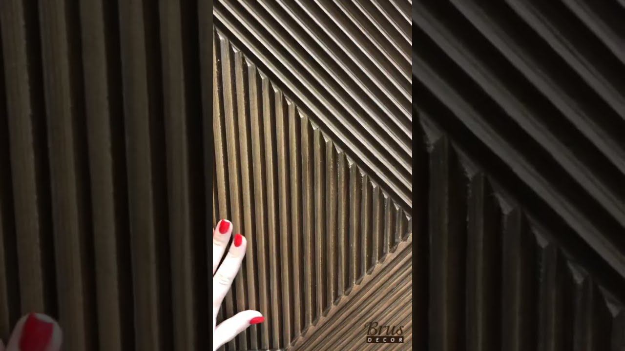 Рифленые стеновые панели для декора колонны