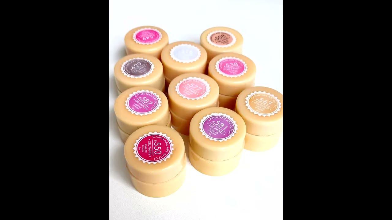 Гель-краски Canni для рисования на ногтях. Набор 10 шт. 350 руб.