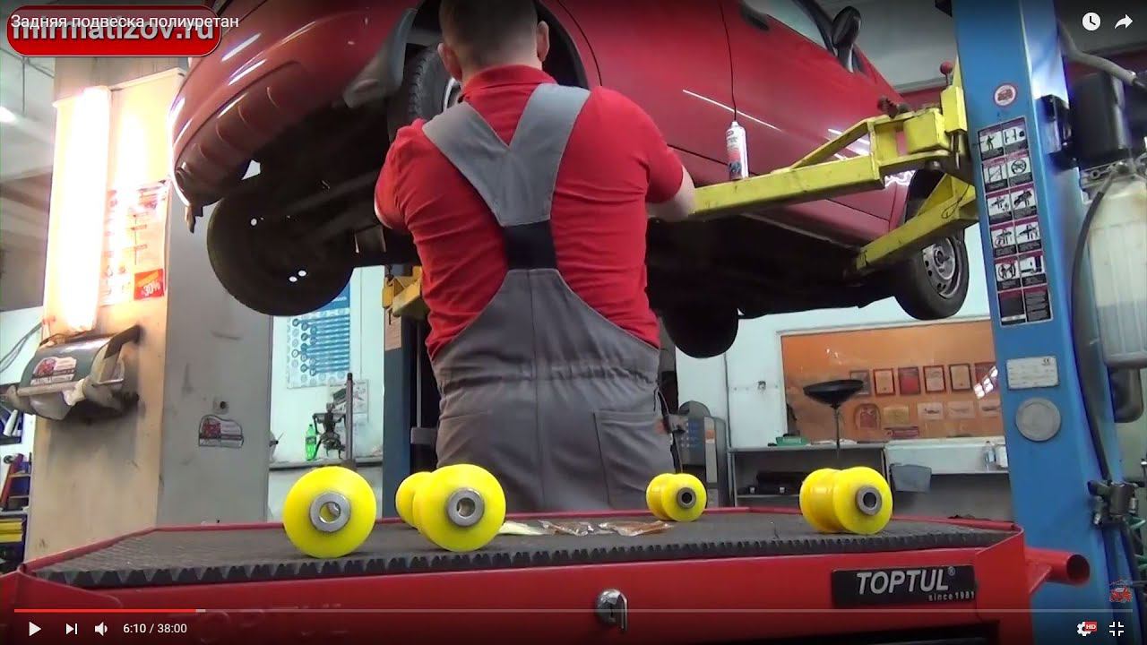 Замена сайлентблоков на полиуретановые Daewoo Matiz! Часть 2.