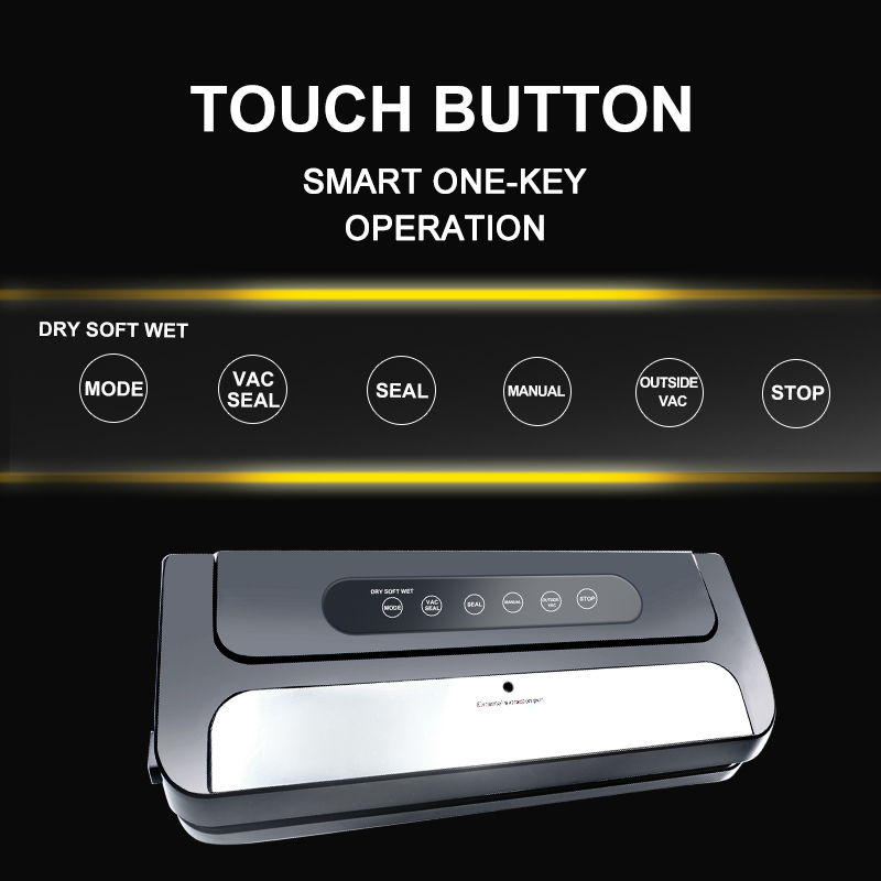 Вакуумный упаковщик с 10 бесплатными пакетами, автоматический кухонный домашний упаковщик