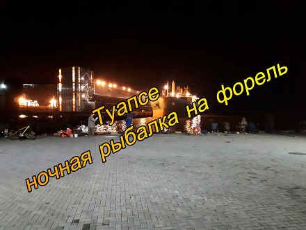 Туапсе 04.02.2022 ночная рыбалка на форель.