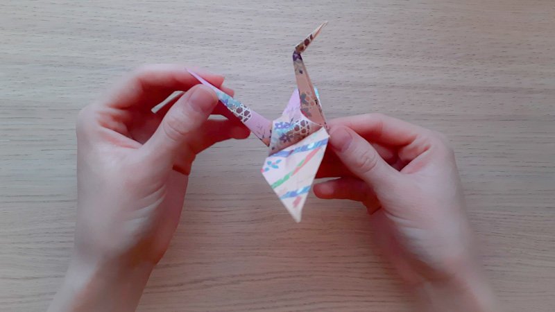Оригами журавлик| Журавлик из бумаги