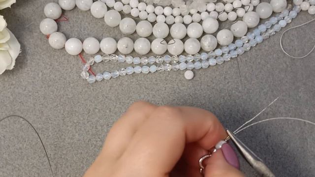 Собираю сотуар Лунный камень Секреты создания украшения #ольгаклинова #украшения #diy #handmade