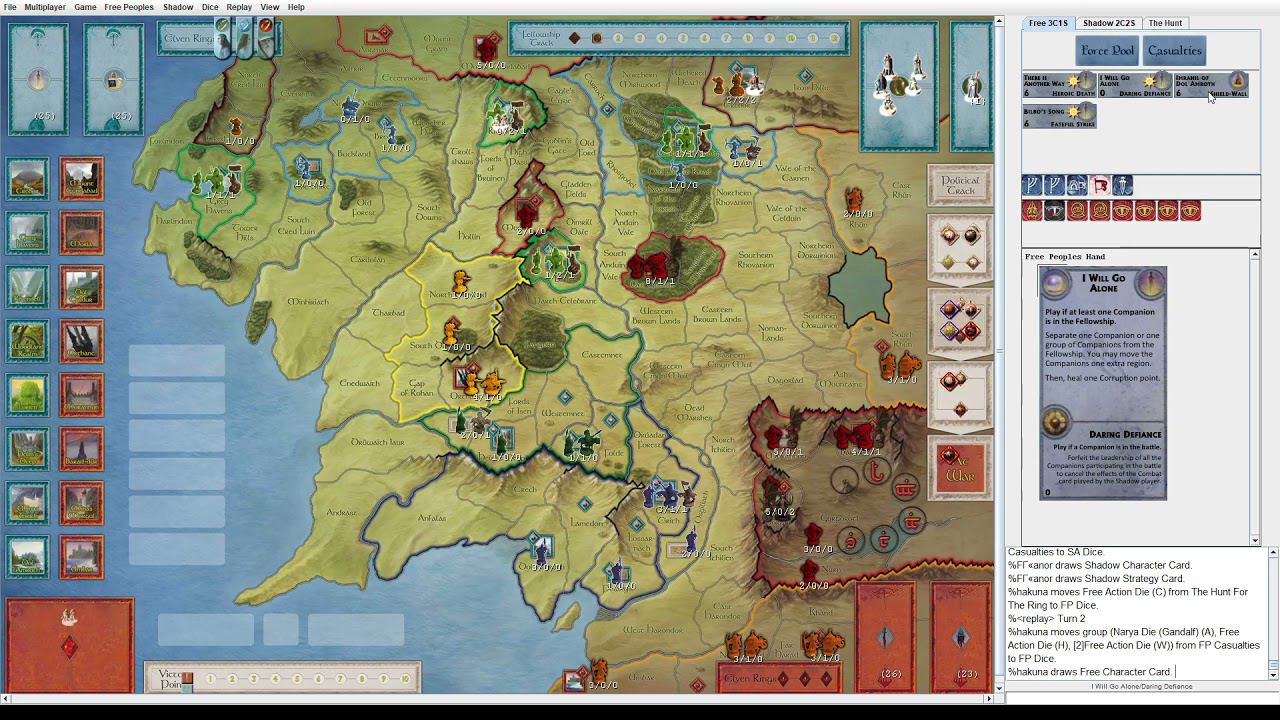 Война Кольца: Владыки Средиземья (War of the Ring). Как все просрать за один ход.