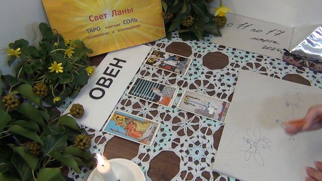 1 - ОВЕН - прогноз ТАРО - с  11.03.2024г. по  17.03.2024г. + Послание от Высших Сил.