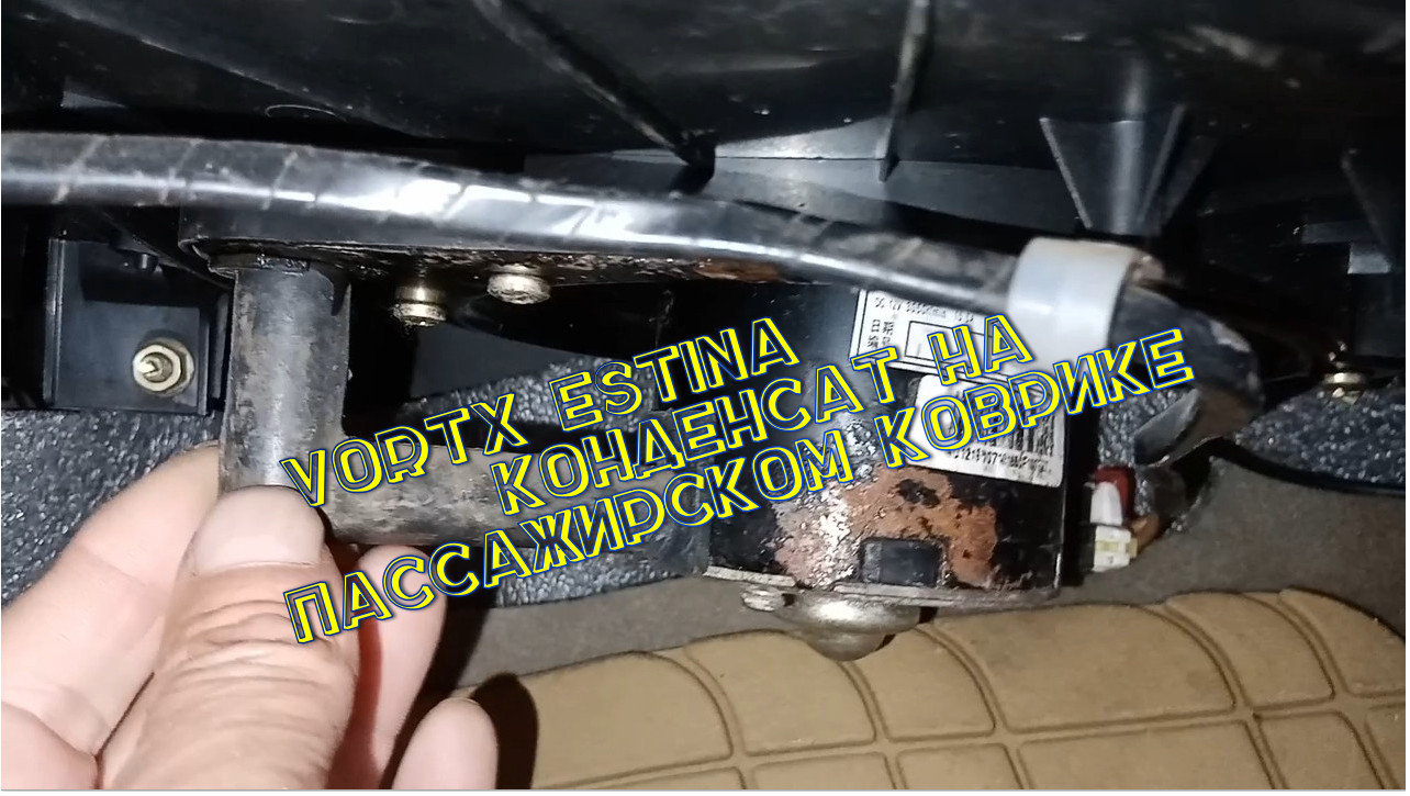 Vortx Estina КОНДЕНСАТ НА ПАССАЖИРСКОМ КОВРИКЕ