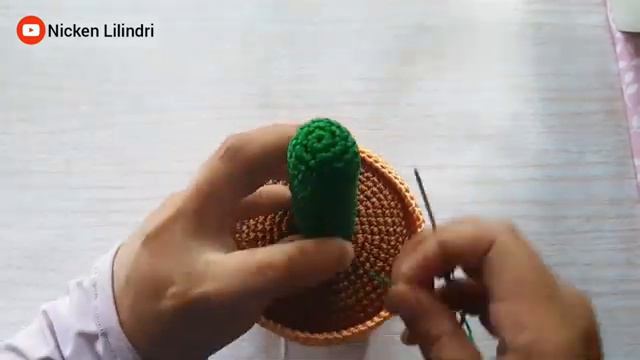 Амигуруми подсолнух вязаный