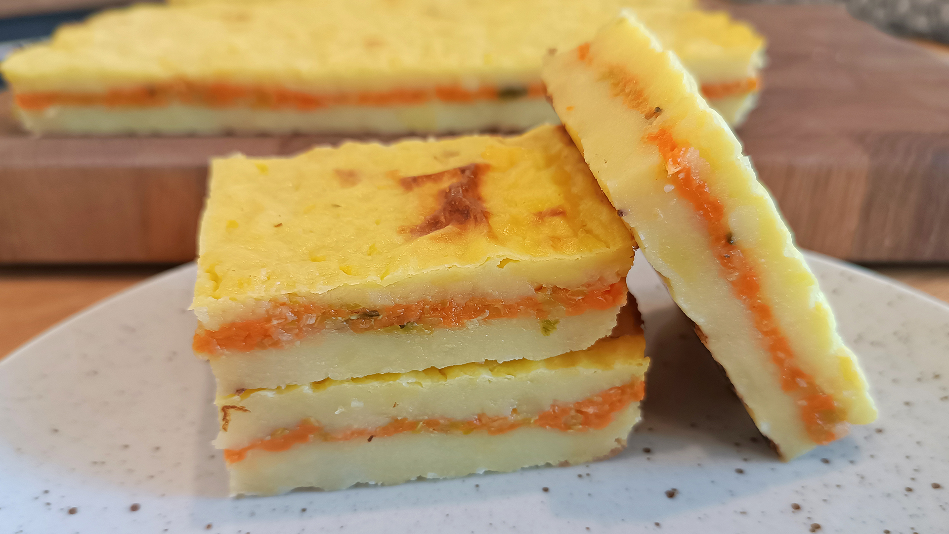 ПОСТНАЯ КАРТОФЕЛЬНАЯ ЗАПЕКАНКА с морковью и кабачком