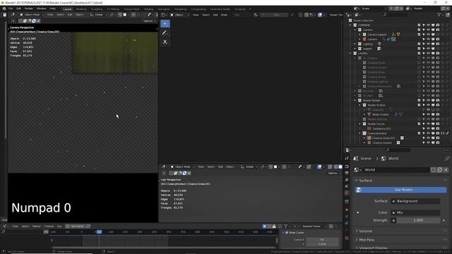 Blender Избушка ► 6.4. Сборка. Мошки