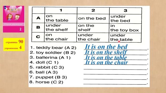 SPOTLIGHT 2 сборник упражнений стр 90 упр 4
