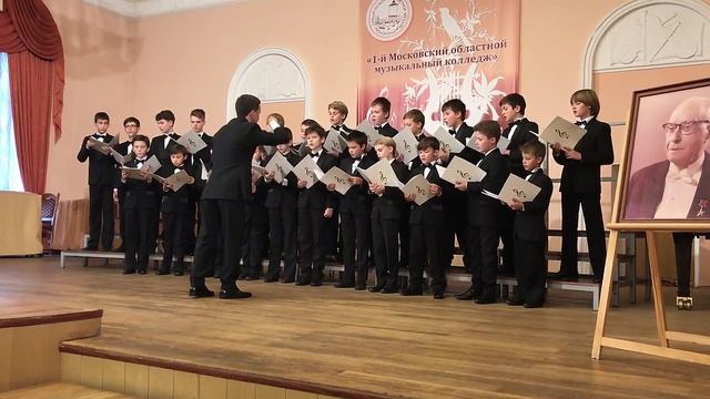 "Гаснет вечер", А.В.Свешников. Хор мальчиков училища им А.В.Свешникова, 20.10.18