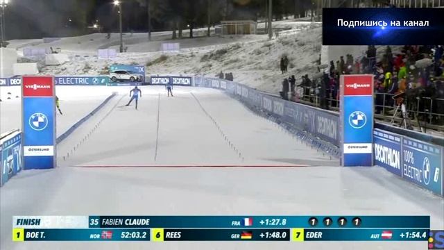 Биатлон. Кубок мира 2021/2022. Казус на финише.