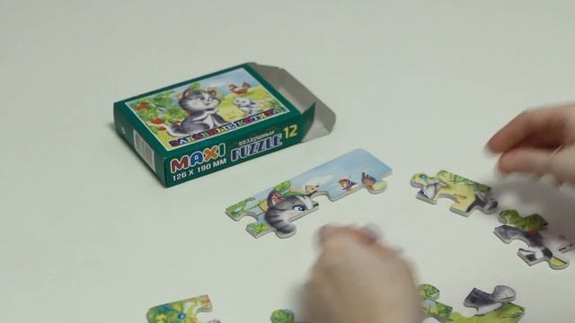 Макси-пазл воздушный "Забавные котята", 12 элементов, компания "Ракета"