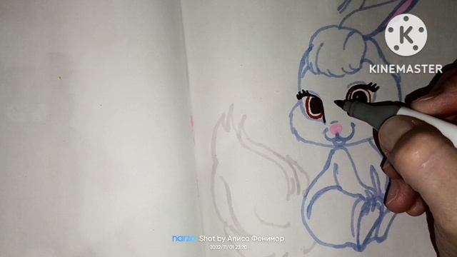 Как Просто и Легко Нарисовать Зайчика ?❤️