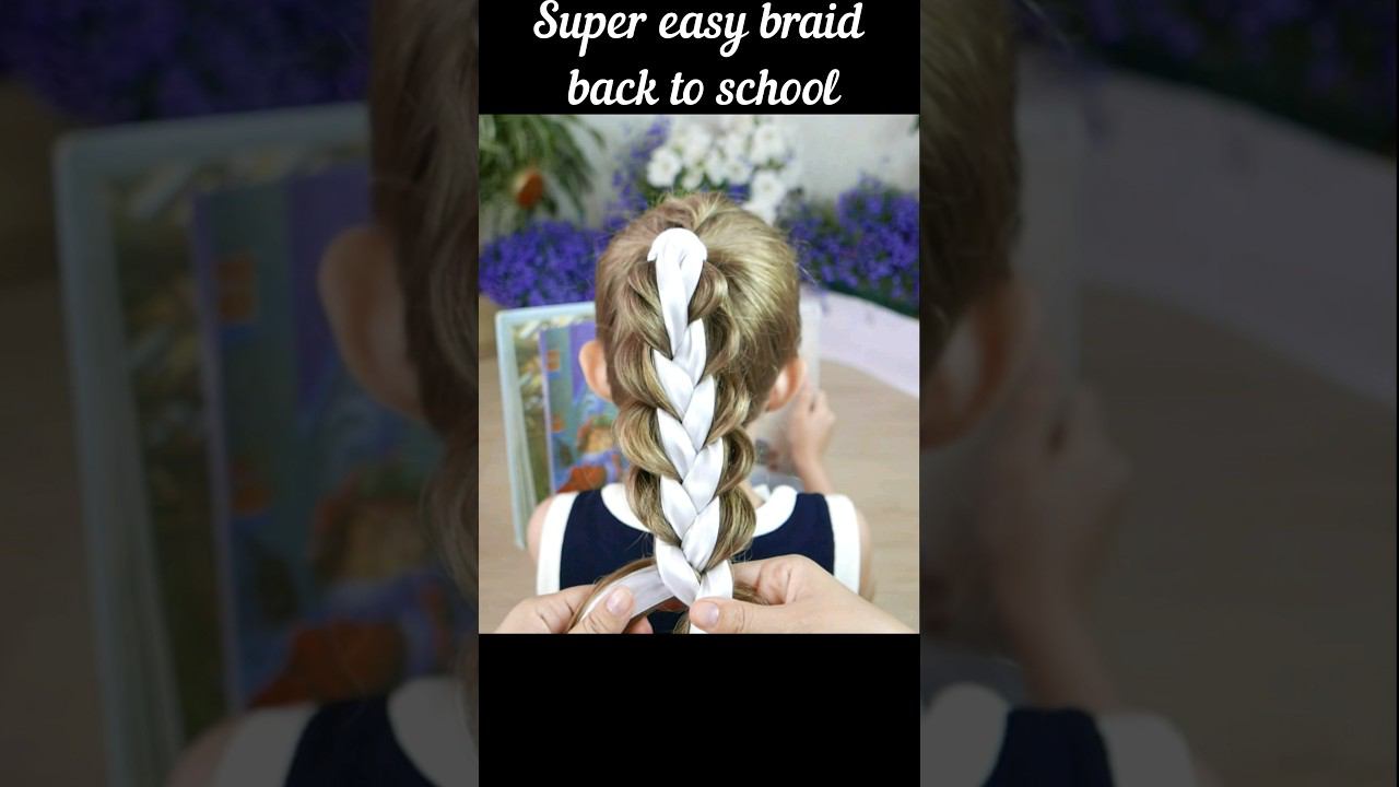 ️ Back to school hairstyle ️ #easyhairstyle #easybraid #easybacktoschoolhairstyle #hairtutorial