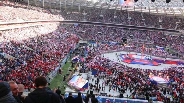 Кукушка. Полина Гагарина на Концерте в «Лужниках» посвящённому Дню воссоединения Крыма с Россией.