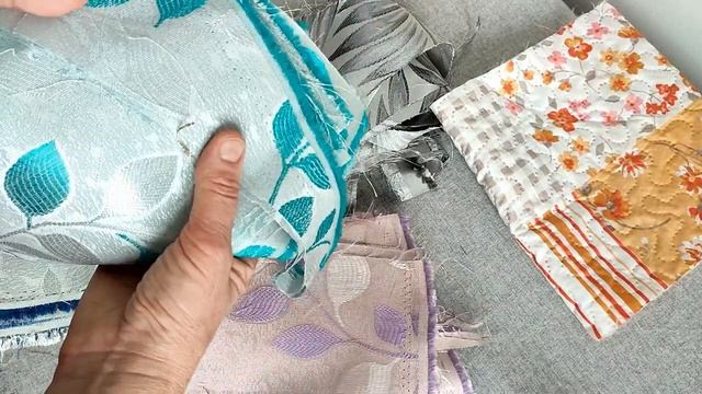 Навожу порядок в кусочках тканей. Купила пакет за 100 рублей