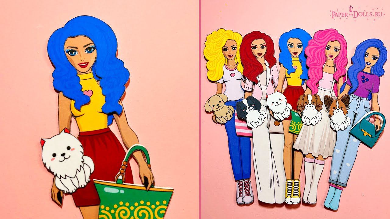 Бумажная кукла своими руками