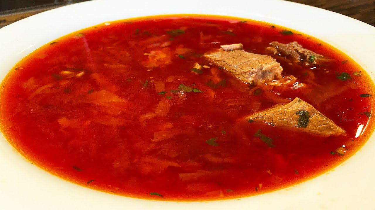 Борщ , так его готовлю Я !! Красный , насыщенный!