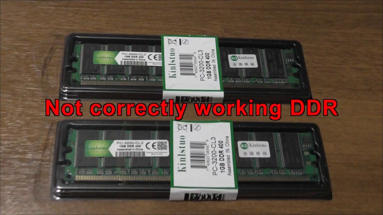 Not correct working DDR1 (Test). Тест оперативной памяти DDR1 Kinlstuo 1Gb.
