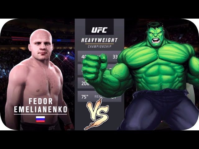 UFC 2 БОЙ Федор Емельяненко vs Халк (com.vs com.)