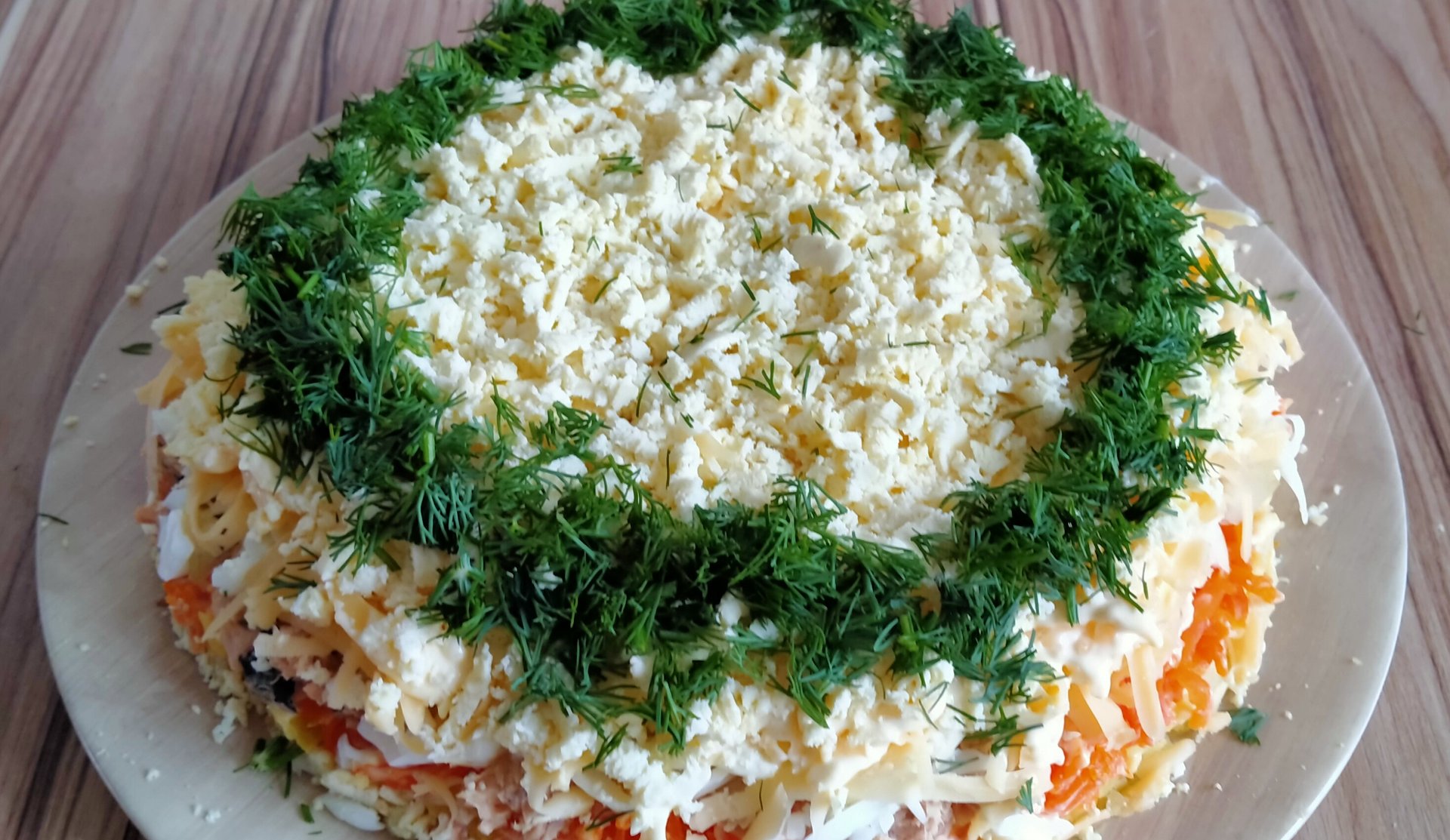 Салат МИМОЗА с горбушей?