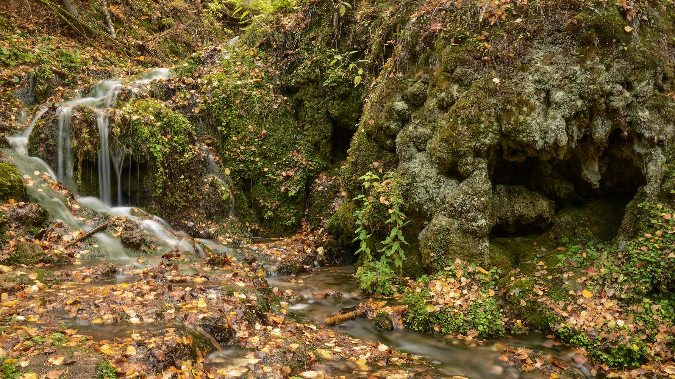 Сказочный ручей с гротом в Лебяжском районе Кировской области