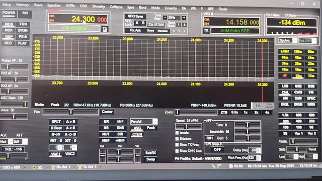 SDR ORION mini  Ровный шум, поражённых точек нет!