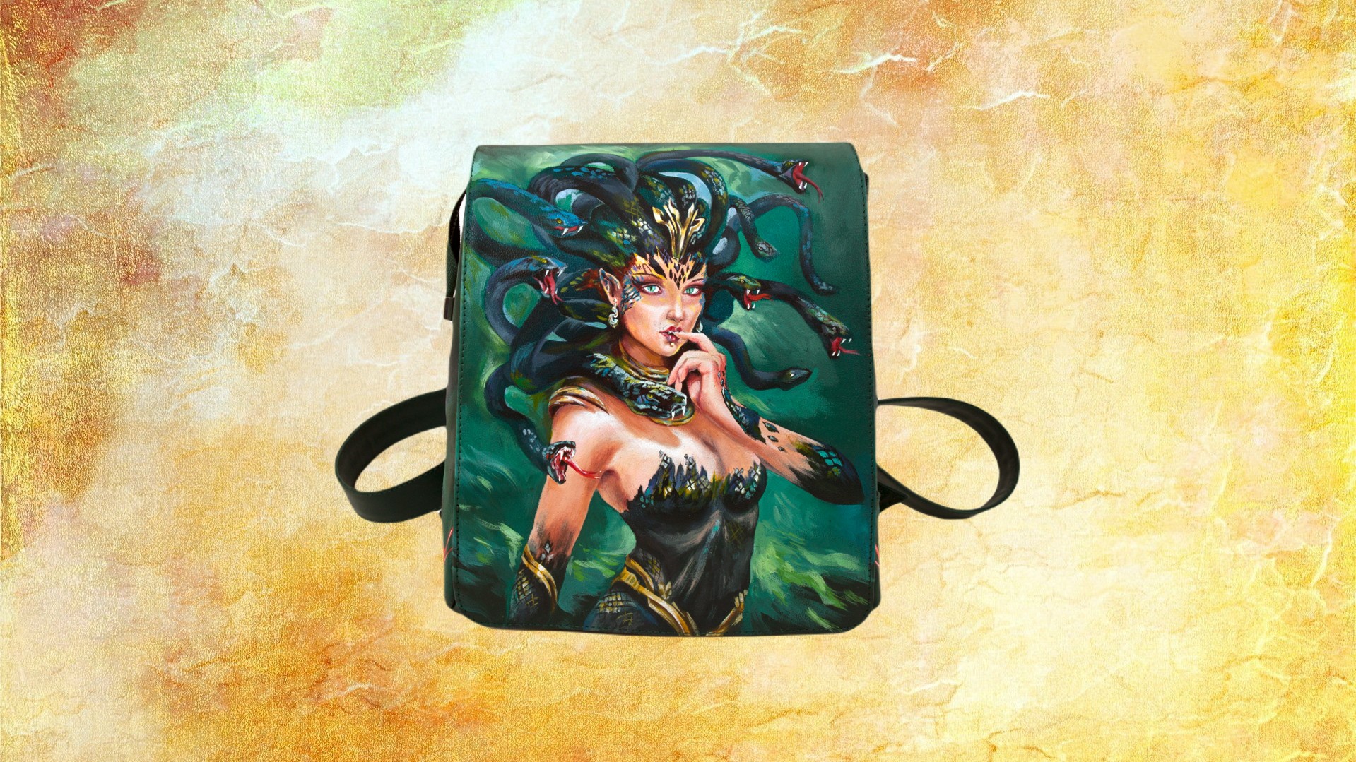 Женский рюкзак "Медуза Горгона" Pelle-Volare