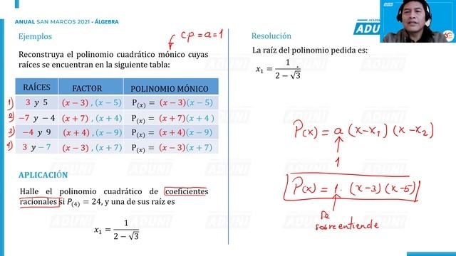San Marcos Anual 2021 | Semana 16 Álgebra
