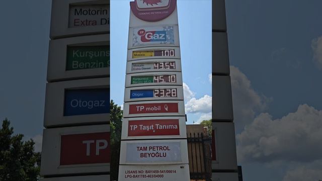 Цены на бензин в Турции, космос цена!