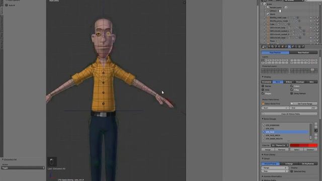 Таймлапс по риггингу Винсента в BLENDER - Часть 1