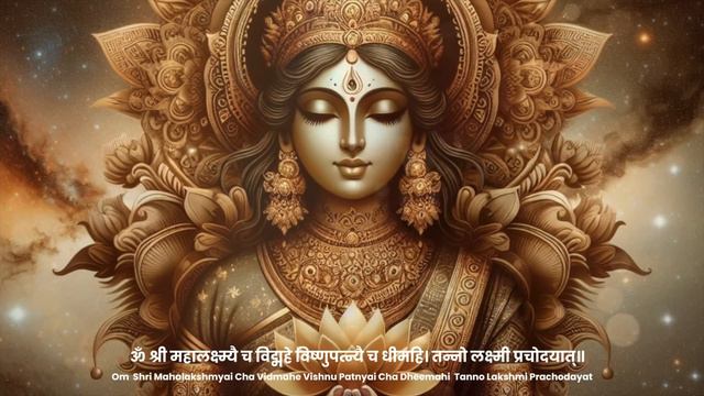 Красивая Лакшми Гаятри Мантра. Слушай 21 минуту в день для процветания