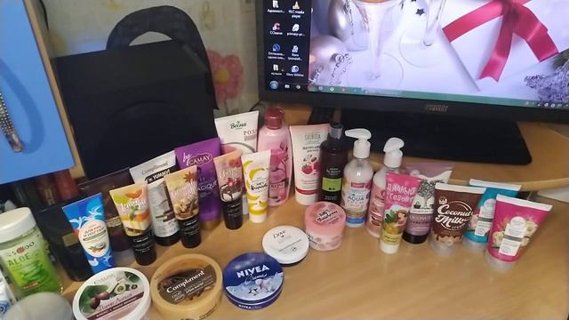 Мои запасы на начало 2023 года 2 часть, средства по уходу за телом, руками, ногами