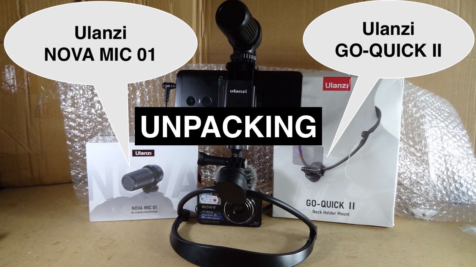 Ulanzi NOVA MIC 01 & GO-QUICK II / Unpacking / Распаковка