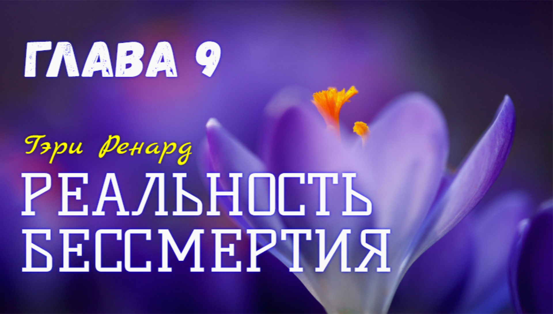 РЕАЛЬНОСТЬ БЕССМЕРТИЯ. Г. Ренард. ГЛАВА 9.