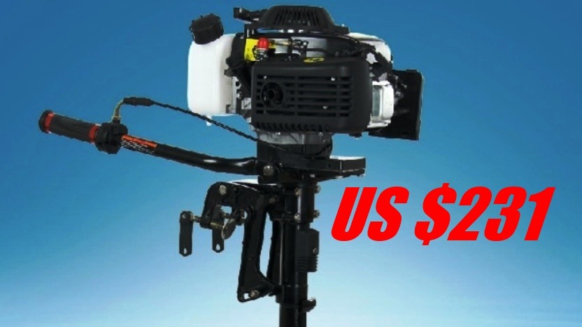 ✅Мотор для катера и лодки, HANGKAI 3.6HP, 2.6KW, 42 см, 5000-6000 оборотов, 2020